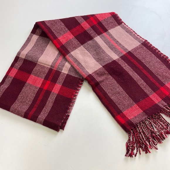 a new day | Accessories | A New Day Burgundy And Red Pattern Scarf ...
